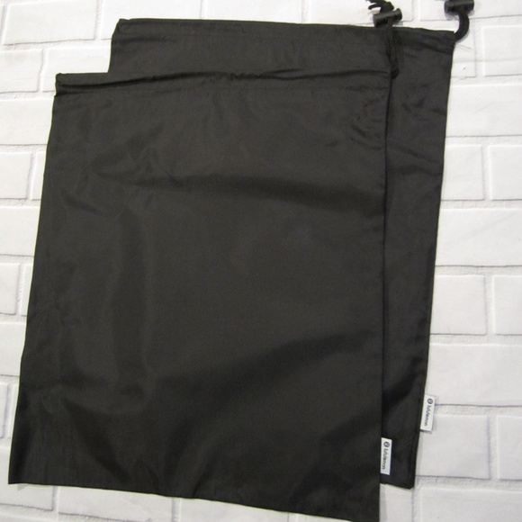 lululemon athletica | Bags | Lot Of 2 Lululemon Black Drawstring Cinch ...